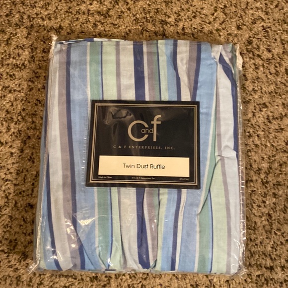 Bedding | Multi Stripe Twin Dust Ruffle | Poshmark